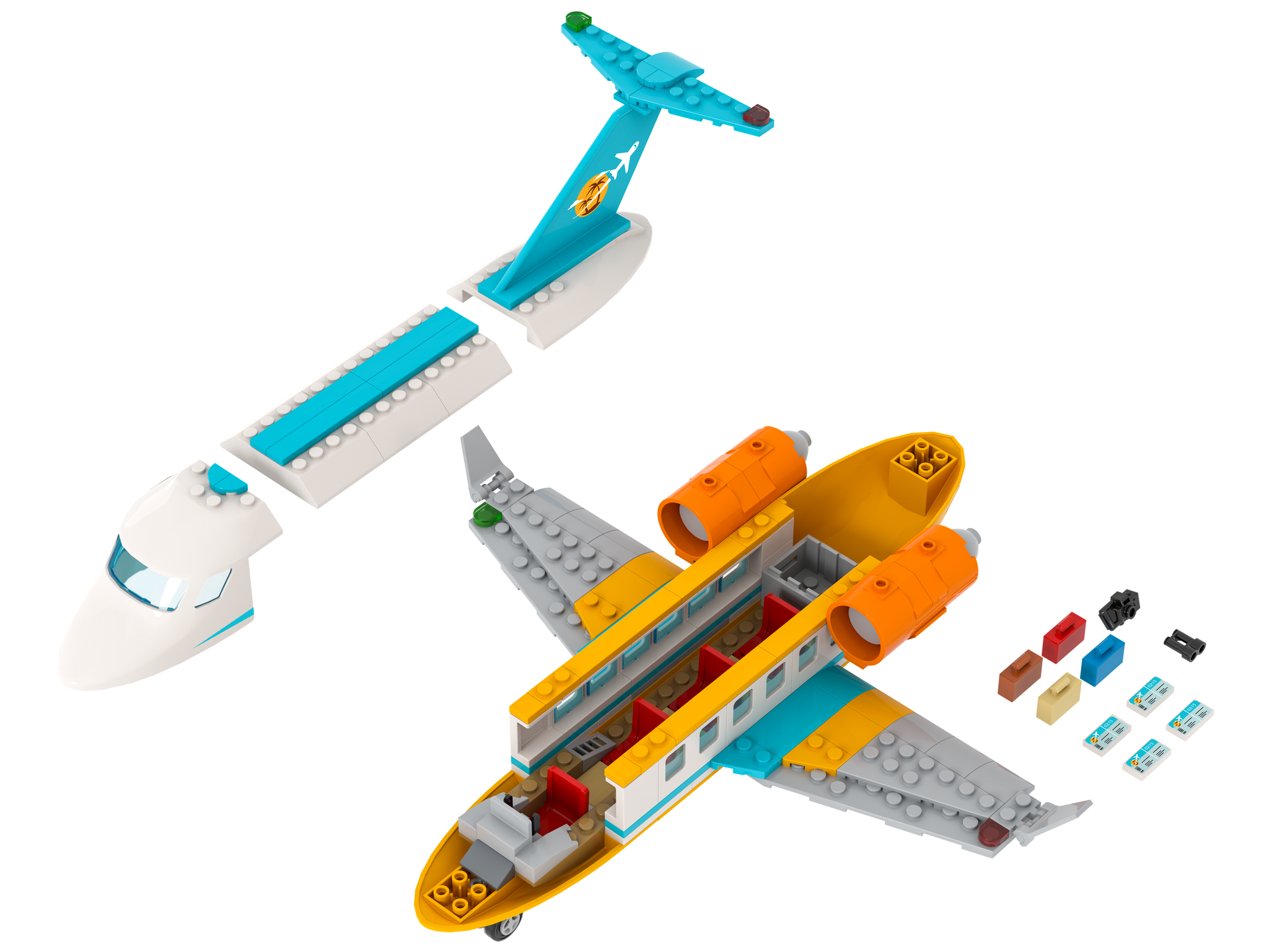 Vacation Airlines Airplane Brick Set – Brick Loot