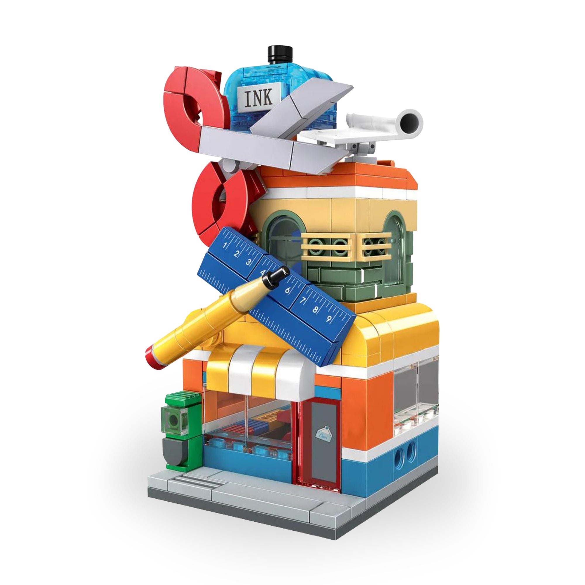 Mini City - Art Supply Store Brick Set | Brick Loot