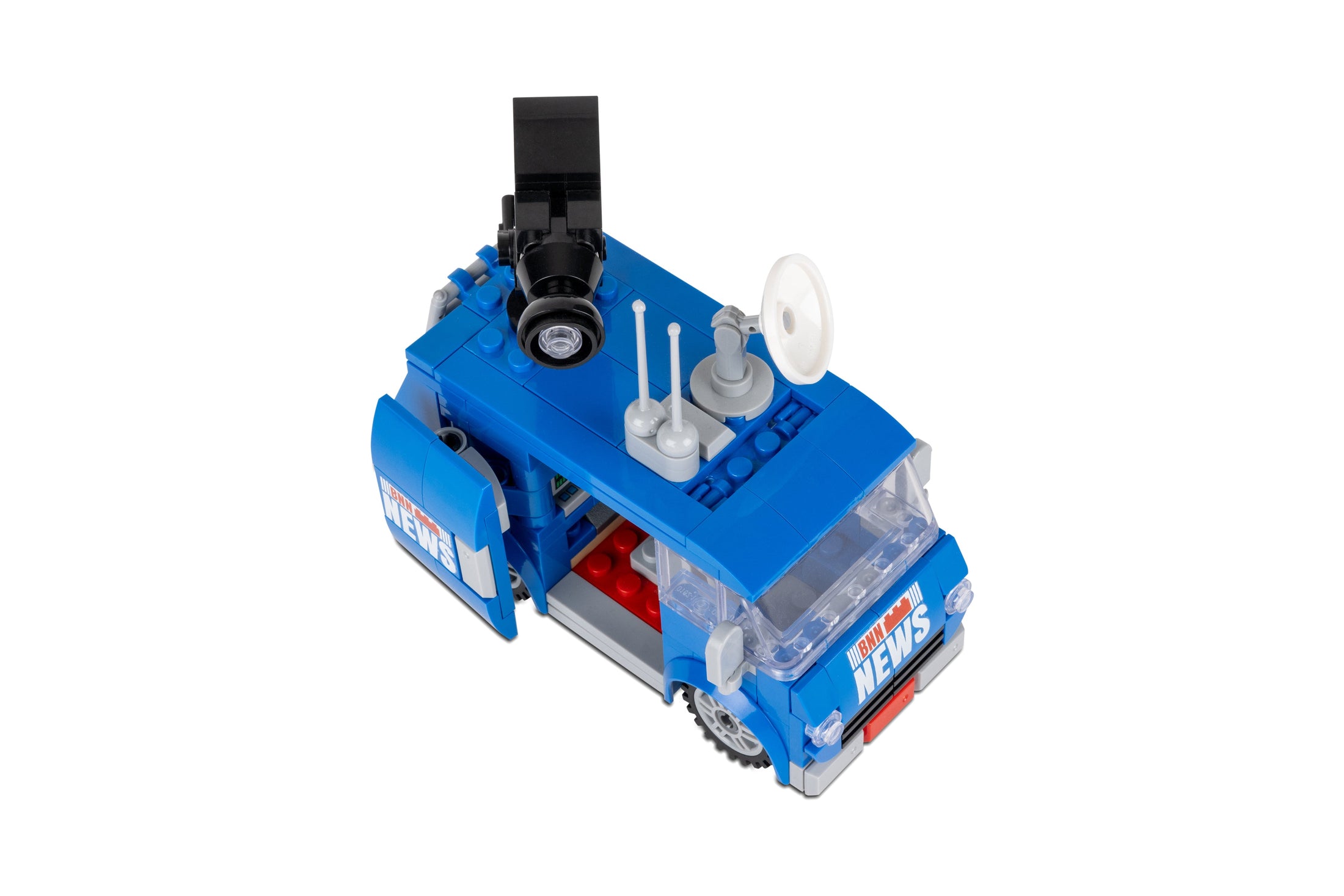Brickin Nightly News Van Brick Set | Brick Loot