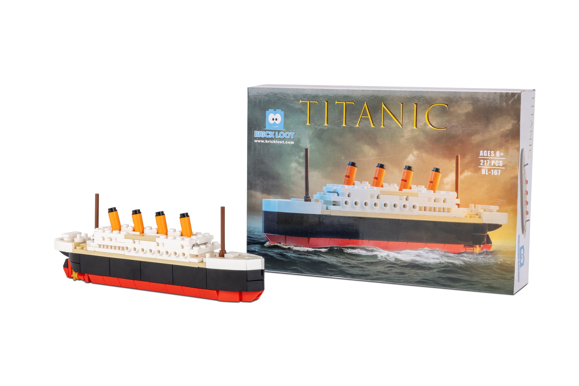 Titanic Ship Brick Set - 217 Pieces | Brick Loot
