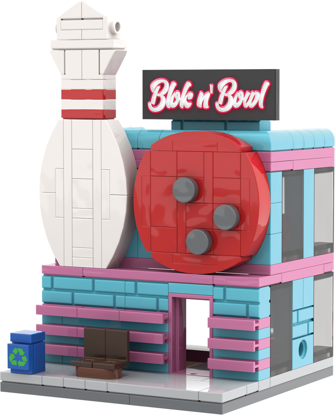 Mini City - Blok n' Bowl Bowling Alley – Brick Loot