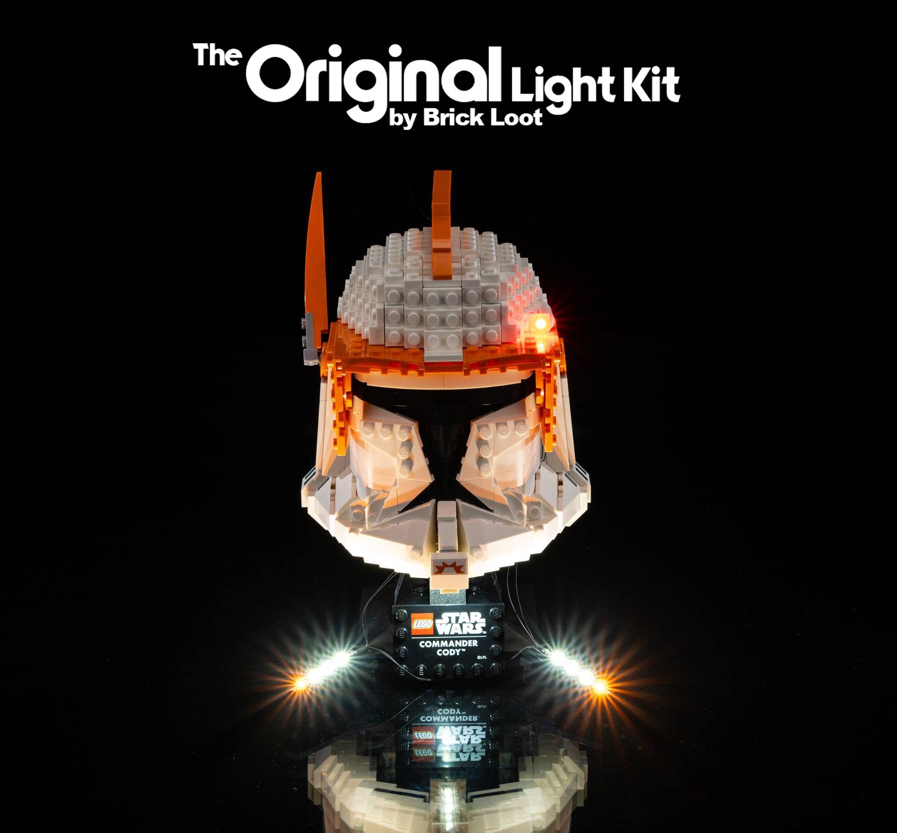 LED Lighting Kit for LEGO Star Wars Clone Commander Cody Helmet (75350