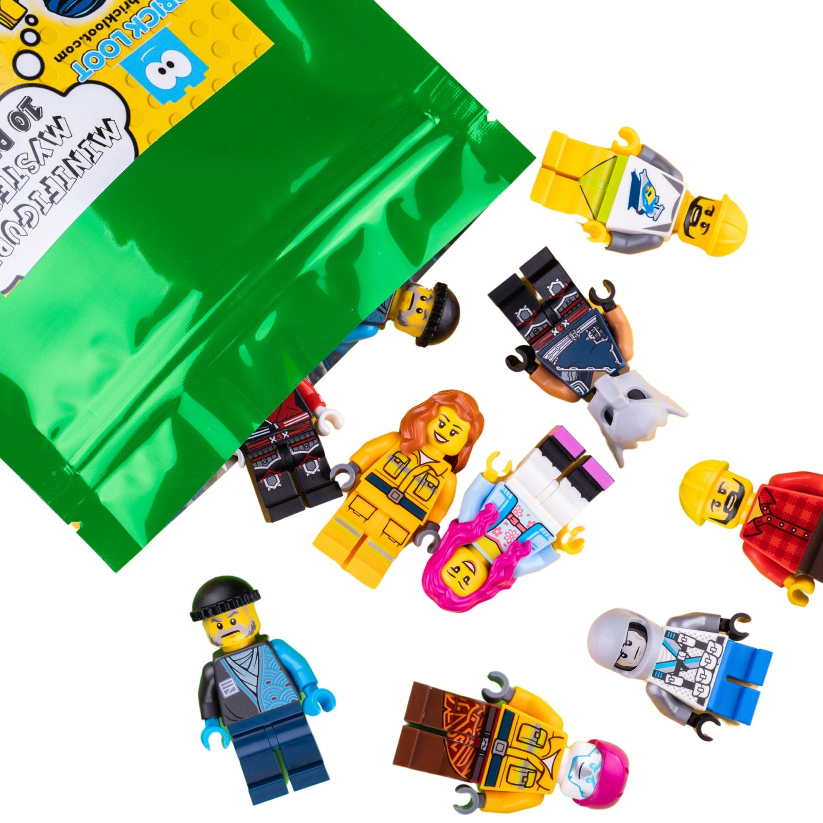 Pack of 10 Random Authentic LEGO Minifigures – 100% Genuine LEGO Figur