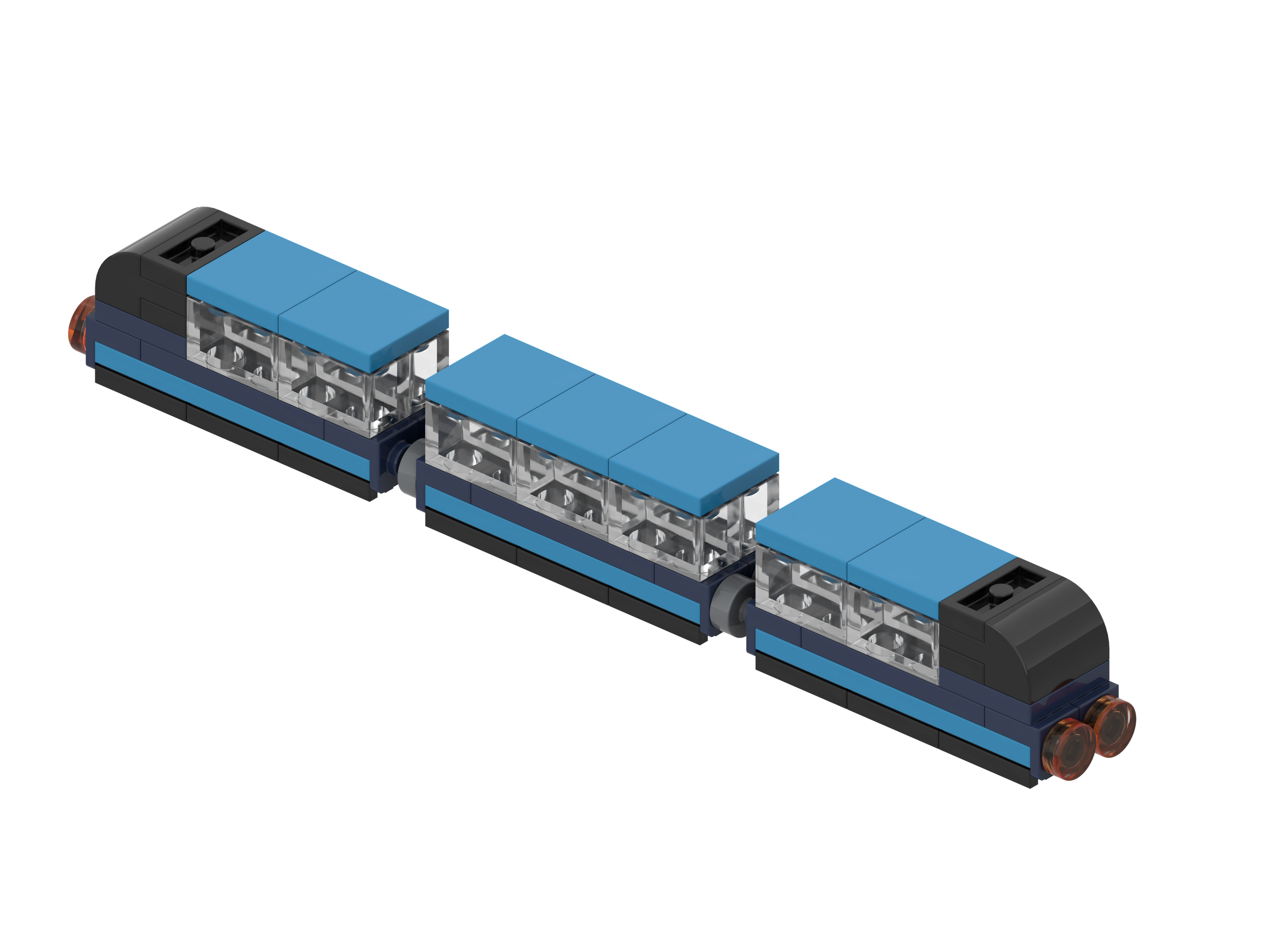 Mini City Subway Train – Metro 3-Car Train