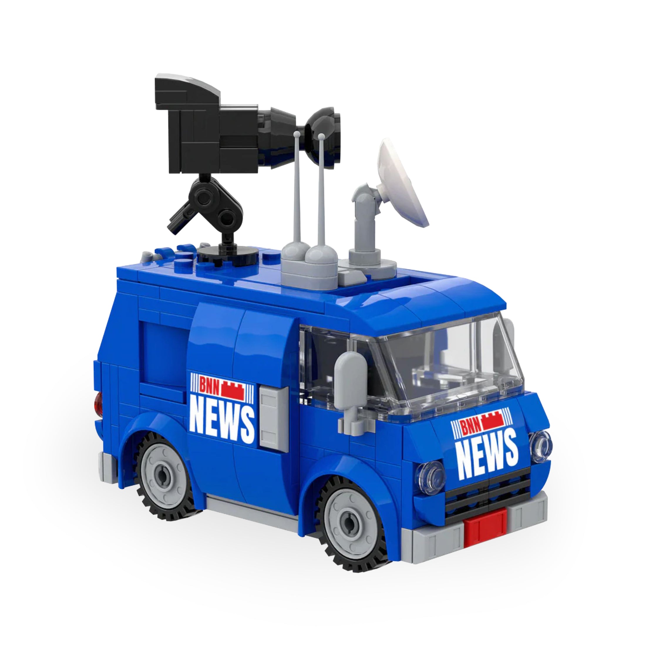 Brickin Nightly News Van Brick Set | Brick Loot