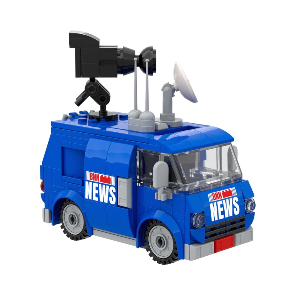 Brickin Nightly News Van Brick Set | Brick Loot