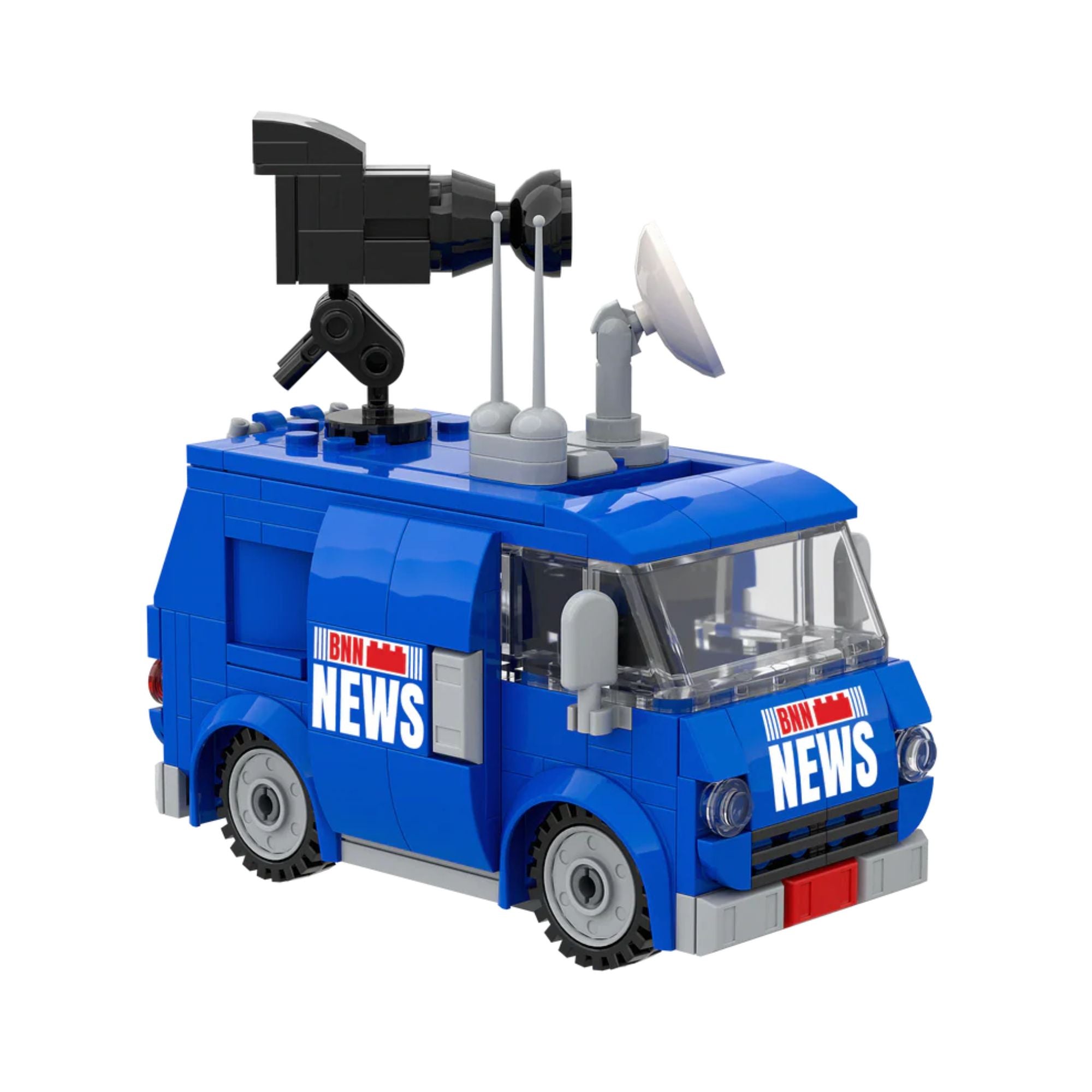 Brickin Nightly News Van Brick Set | Brick Loot