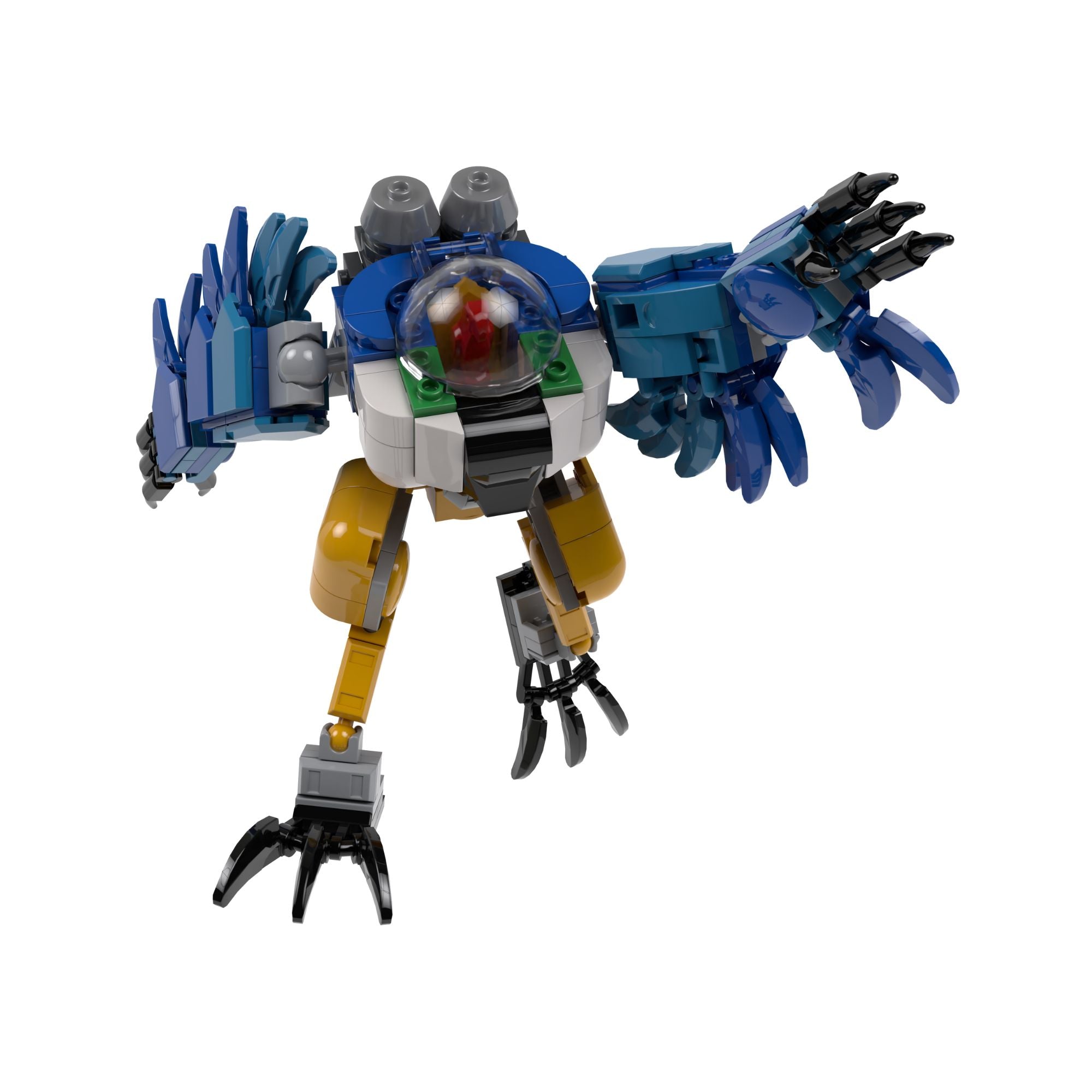 Parrot Mech Brick Set | Brick Loot