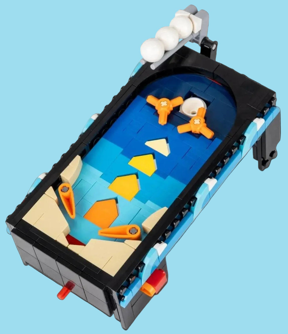Retro Pinball Game Brick Set