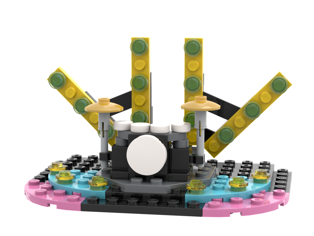 Exclusive Brick Loot Build Music Stage – 100% LEGO Bricks